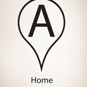 Vinyl Wall Decal Sticker Drop Pin Location for Home Item 884s-20x36 - Etsy