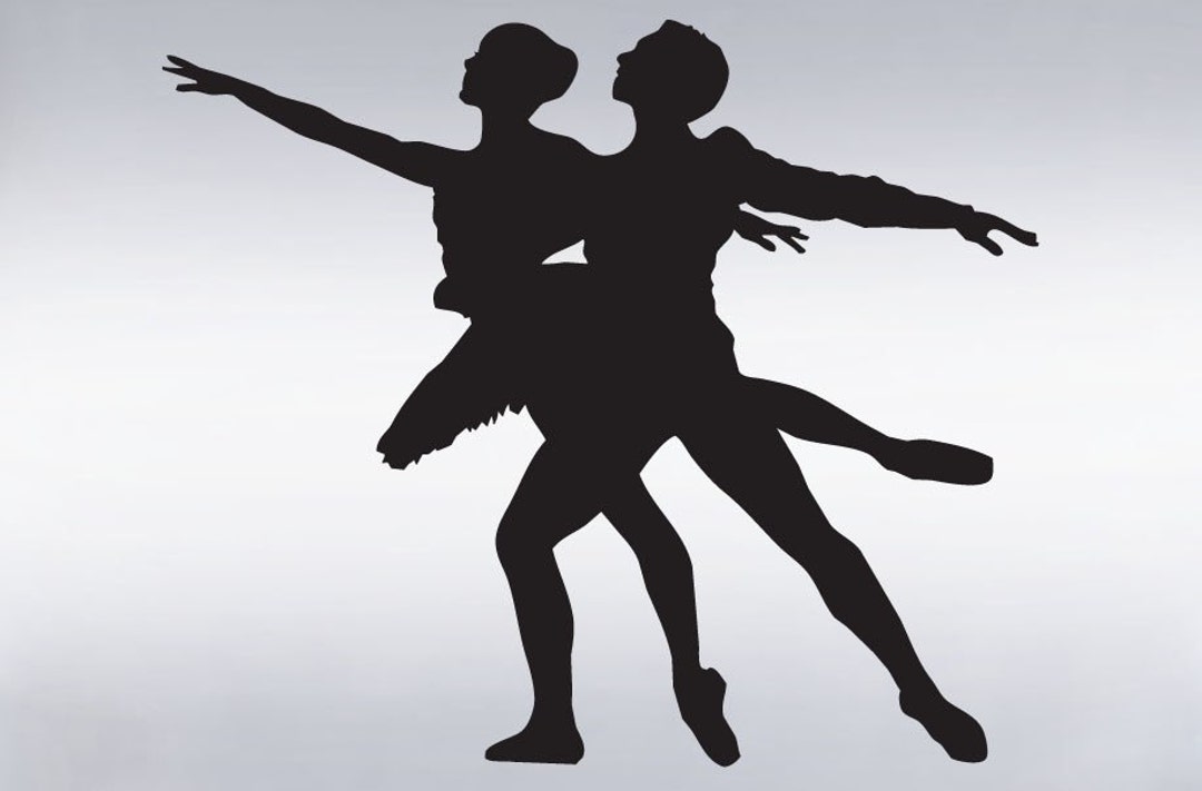 Vinyl Wall Decal Sticker Dual Ballet Ballerina Dancer - Etsy