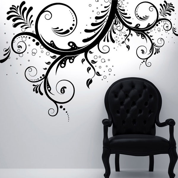 Swirl Wall Decals - Etsy