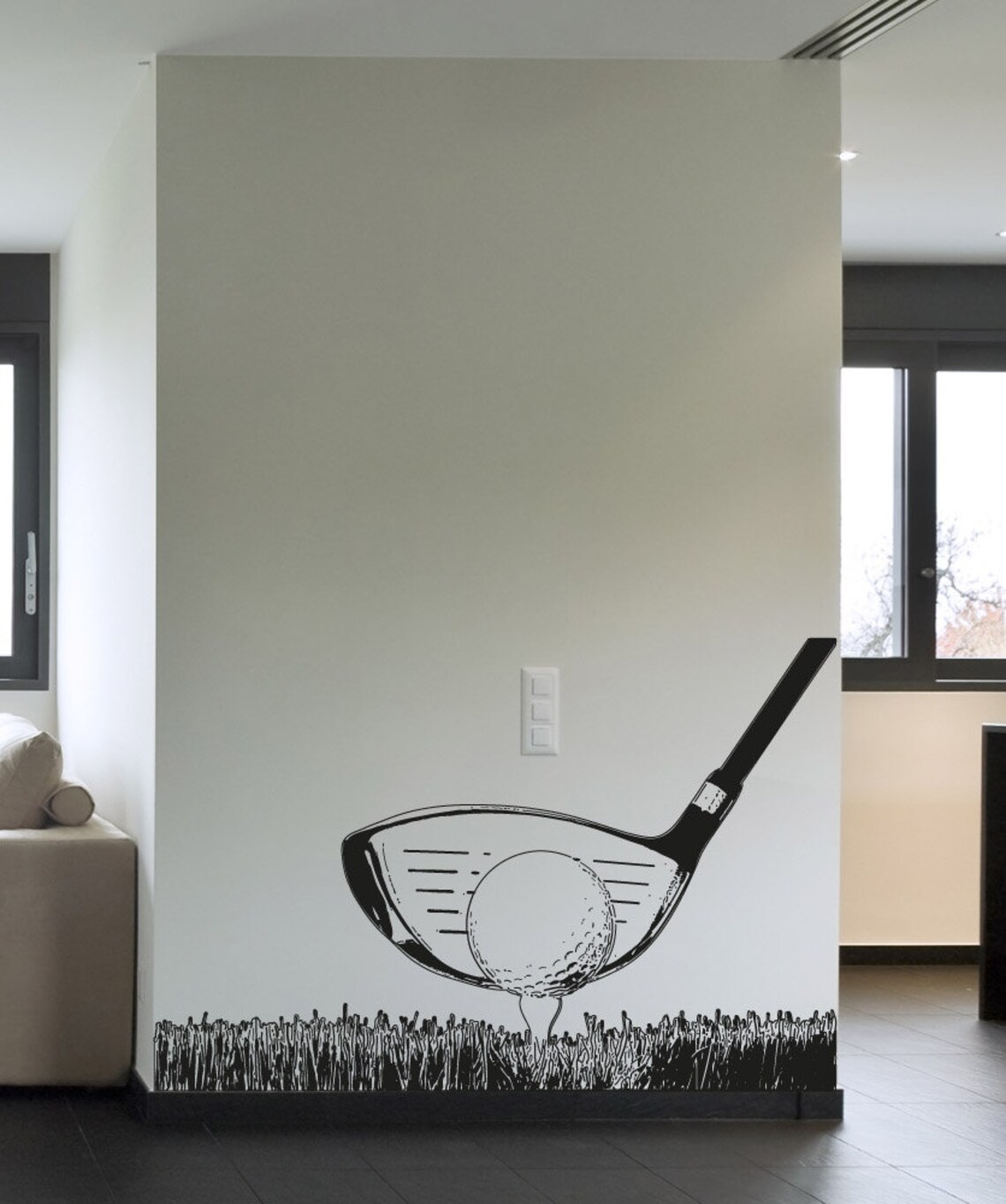 Golf Tee Wall Decal. Golf Course Wall Decor. Gift for Golfer. Golf Wall ...
