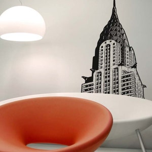 Vinyl Wall Decal Sticker Chrysler Buildings 5199B - Etsy