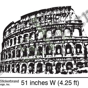 Vinyl Wall Decal Sticker Roman Colosseum Rome Italy 354 - Etsy
