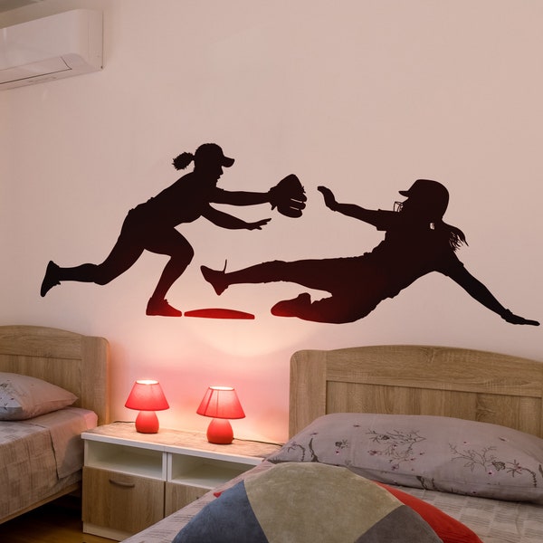 Softball Wall Decal - Etsy