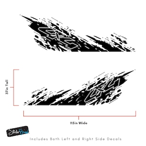 Mud Splash Side Rocker Panel Car Graphic Sticker. Set of 2. Truck Side ...