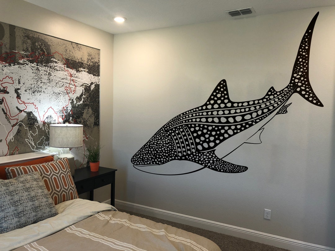 Wall Shark Decal Sticker. Ocean Animal Decor, Nursery Decor, Kid's Room ...