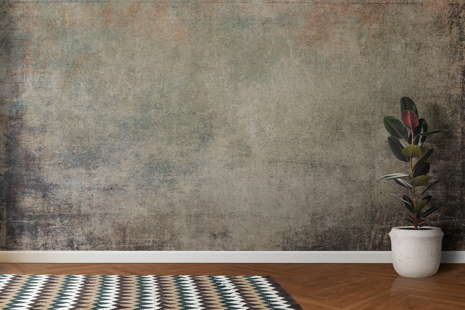 Rustic Concrete Wallpaper Wall Decor. Modern Minimalistic Self Adhesive ...