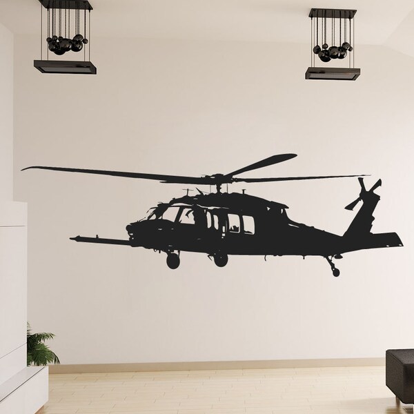 Black Hawk Decal - Etsy