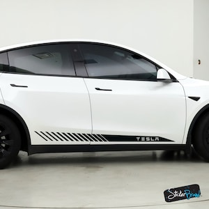 Tesla Model 3, Model Y Graphic Decal Sticker. Side Door Rocker Panel ...