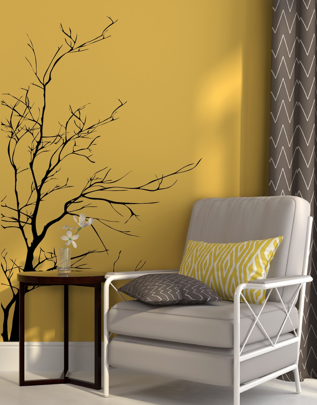 Bare Tree Branches Wall Decal Sticker. Bedroom Wall Decor - Etsy