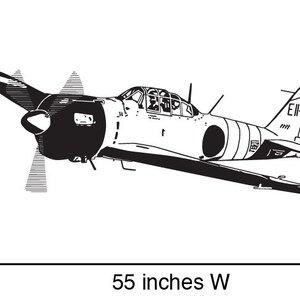 Vinyl Wall Decal Sticker World War II Fighter Plane Item 348A - Etsy
