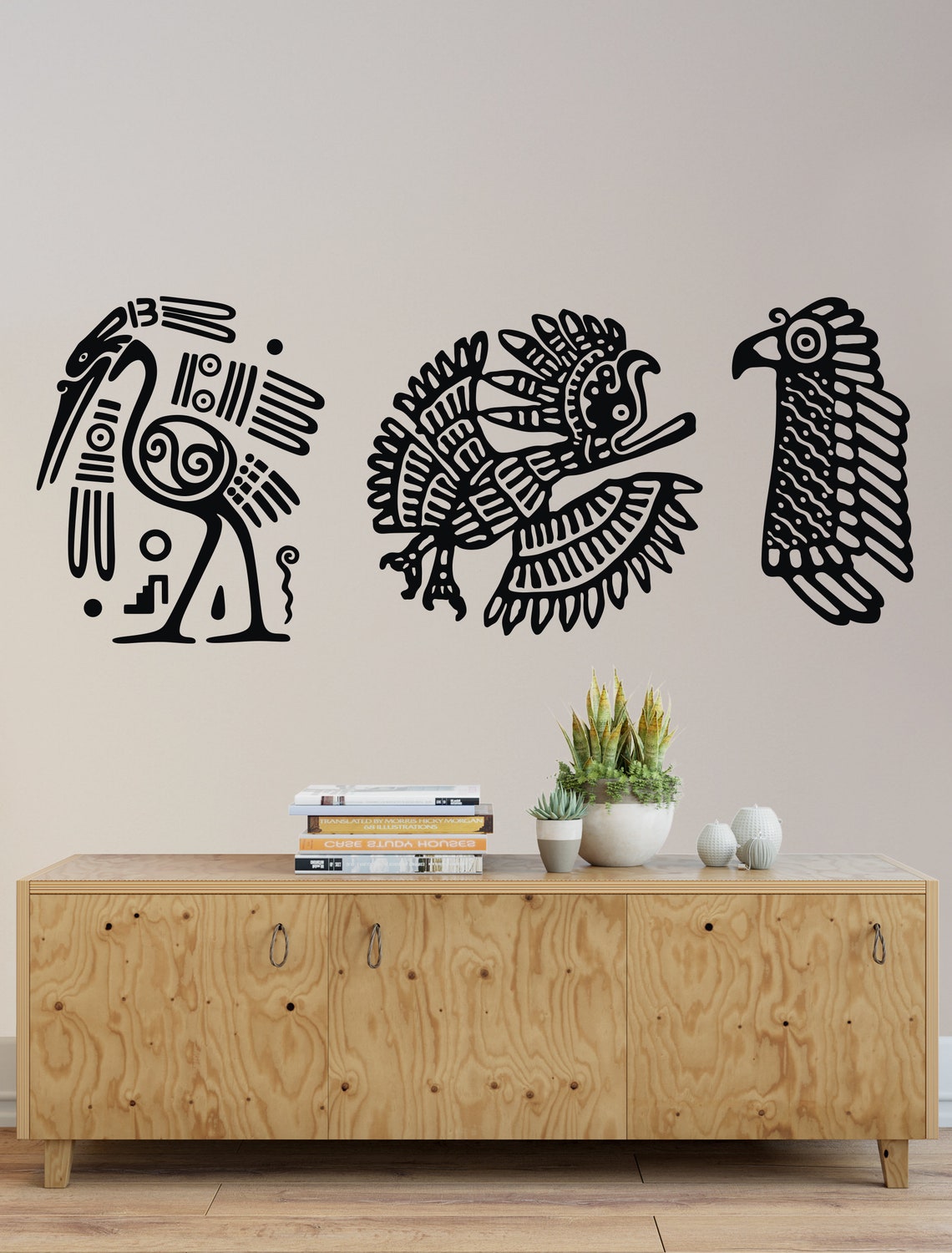 Mayan Animal Hieroglyphics symbols Vinyl Wall Art Decal | Etsy