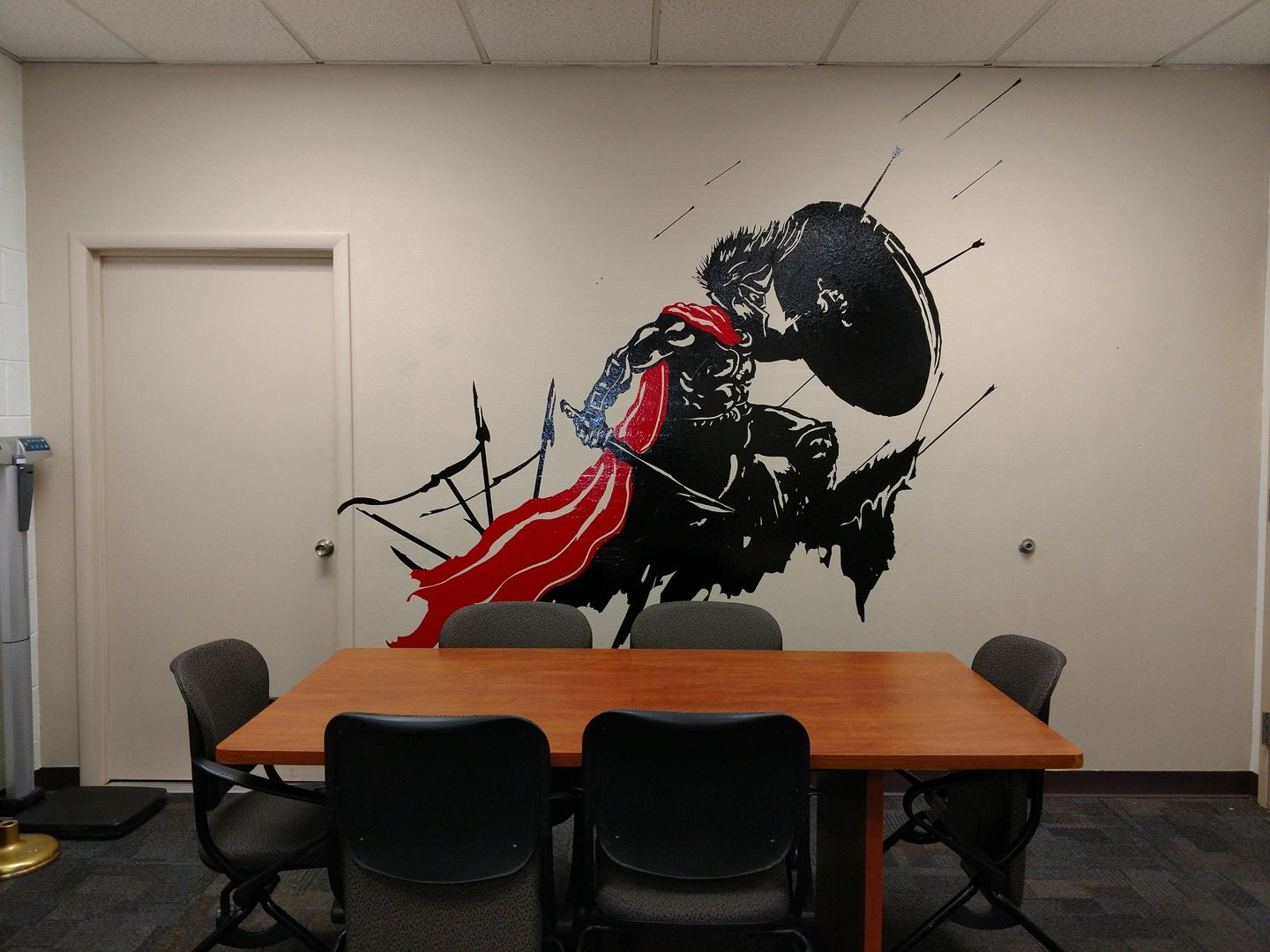 Spartan in Battle Wall Decal Roman Time Theme Decor. Greek, Greece ...