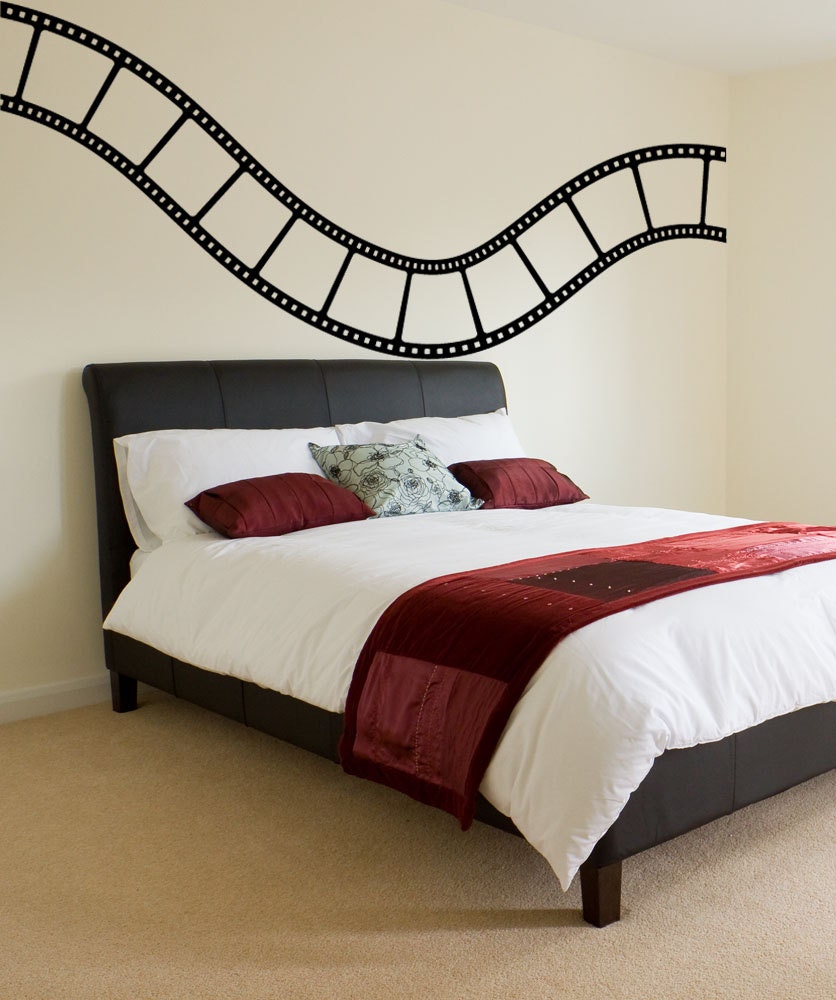 Wavy Film Strip Vinyl Wall Decal Sticker. Movie Theatre Theme - Etsy