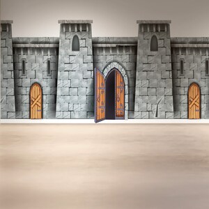 Castle Wallpaper Peel and Stick Wall Mural. Castle Backdrop for Kid’s ...
