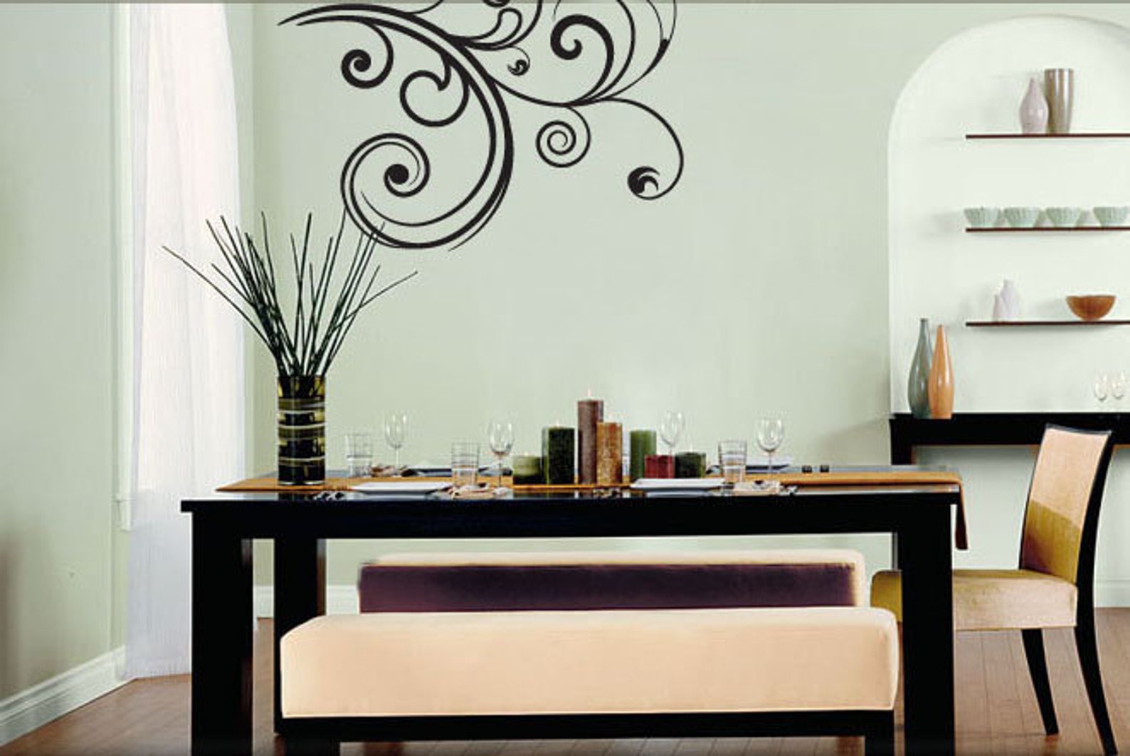 Vinyl Wall Art Decal Sticker Swirl Loops Decor Item 500A - Etsy