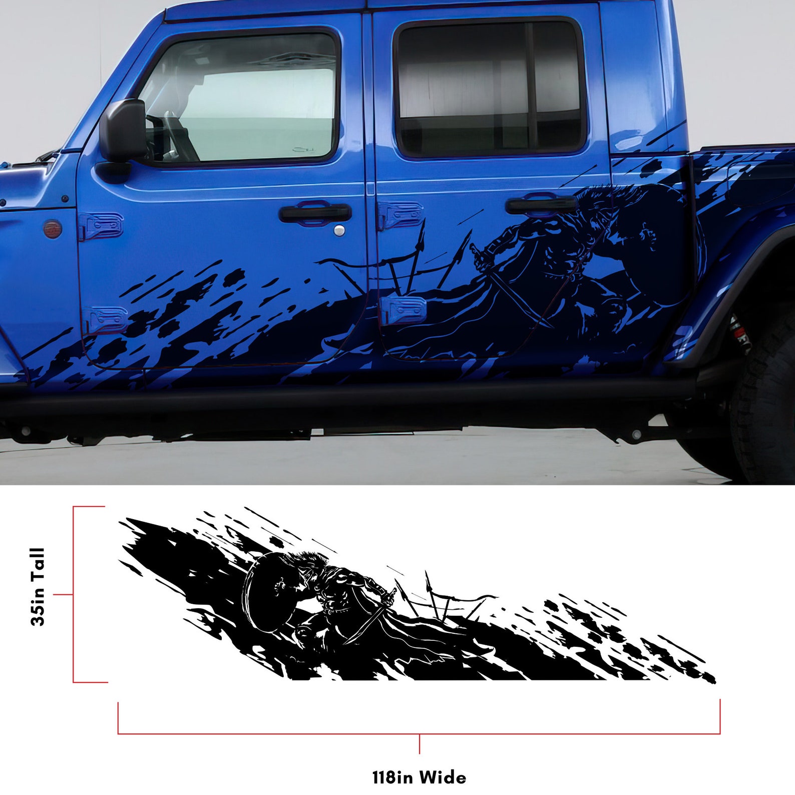 Overland Truck Graphic Decal Sticker, Custom Off-road Truck Sticker ...