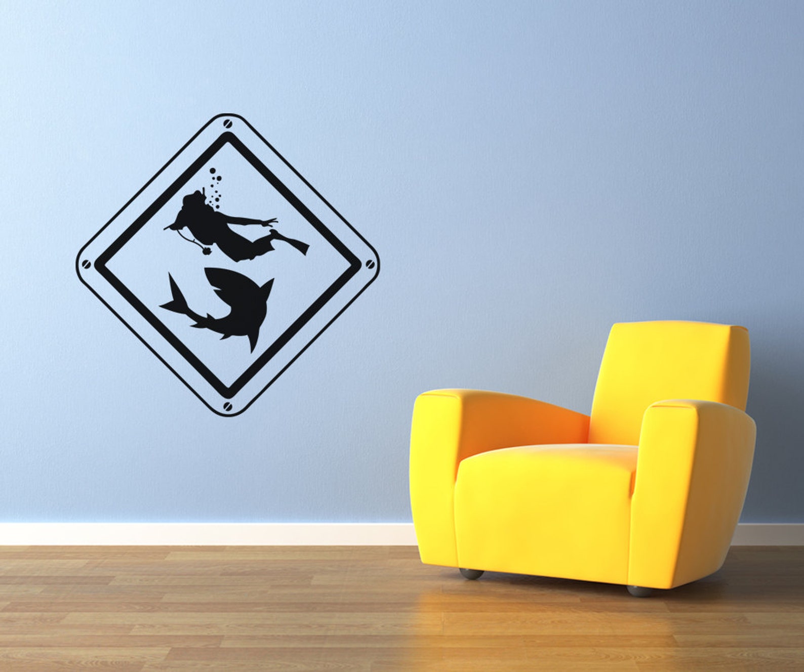 Vinyl Wall Decal Sticker Scuba Sign Osaa753m | Etsy
