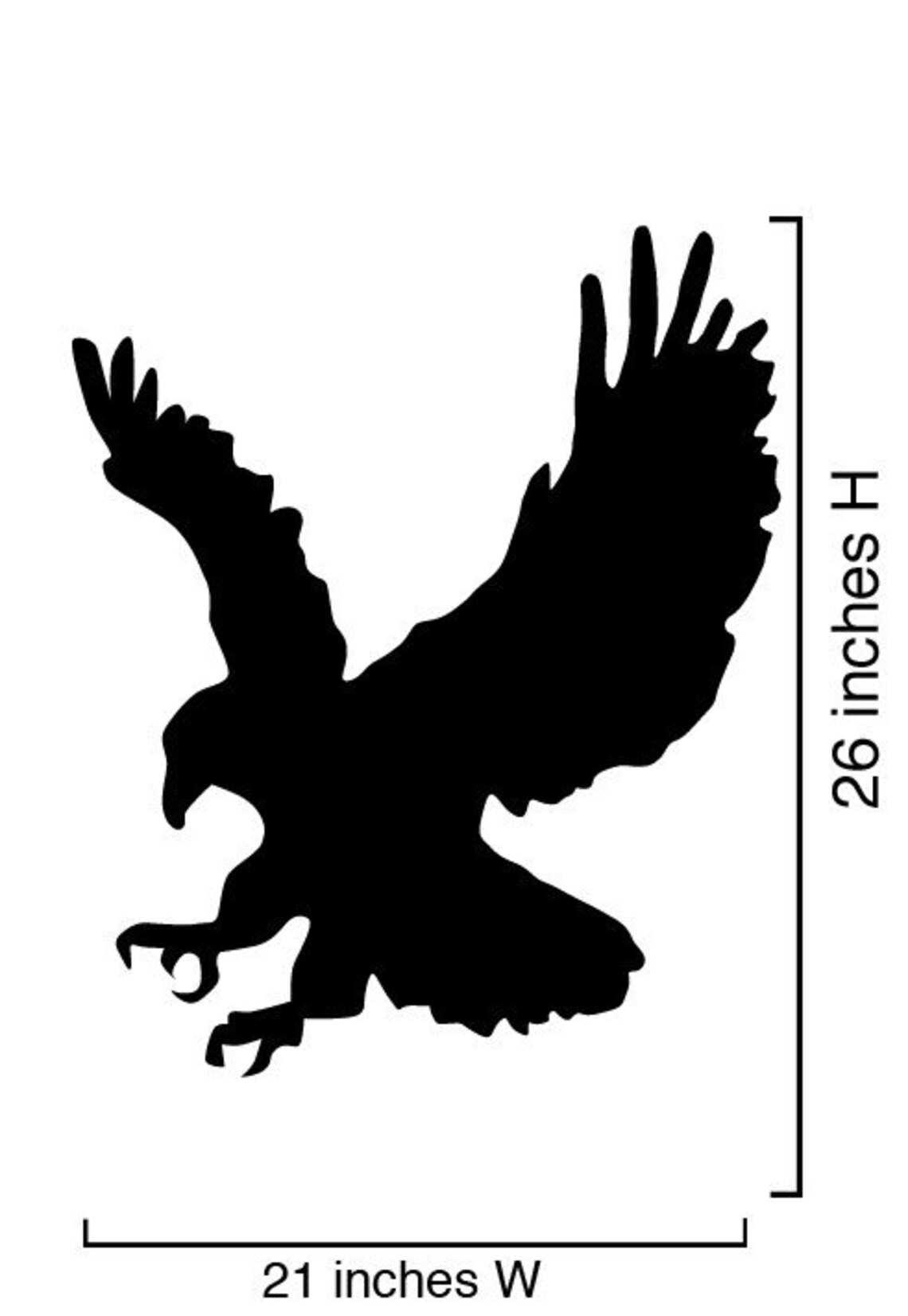Vinyl Wall Art Decal Animal Eagle Claw Decoration 167A - Etsy