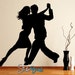 Tango Dancer Vinyl Wall Decal Sticker AC187 - Etsy