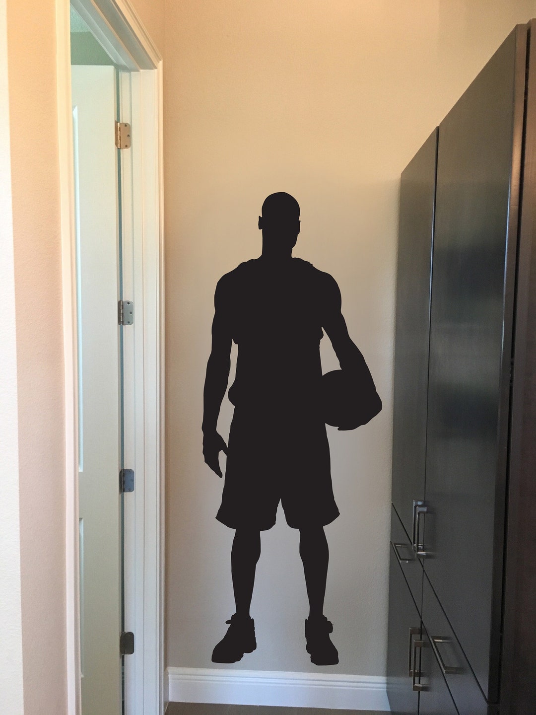Basketball Player Wall Decal Sticker. Life Size Wall Sticker. Sports ...