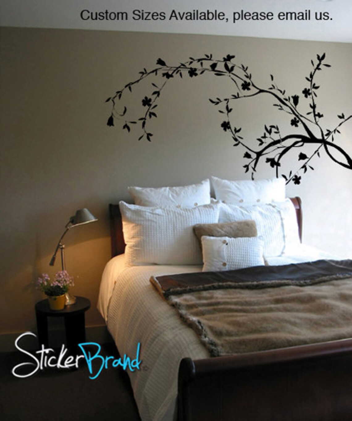 Vinyl Wall Decal Sticker Flower Leave Vines Ac158s - Etsy