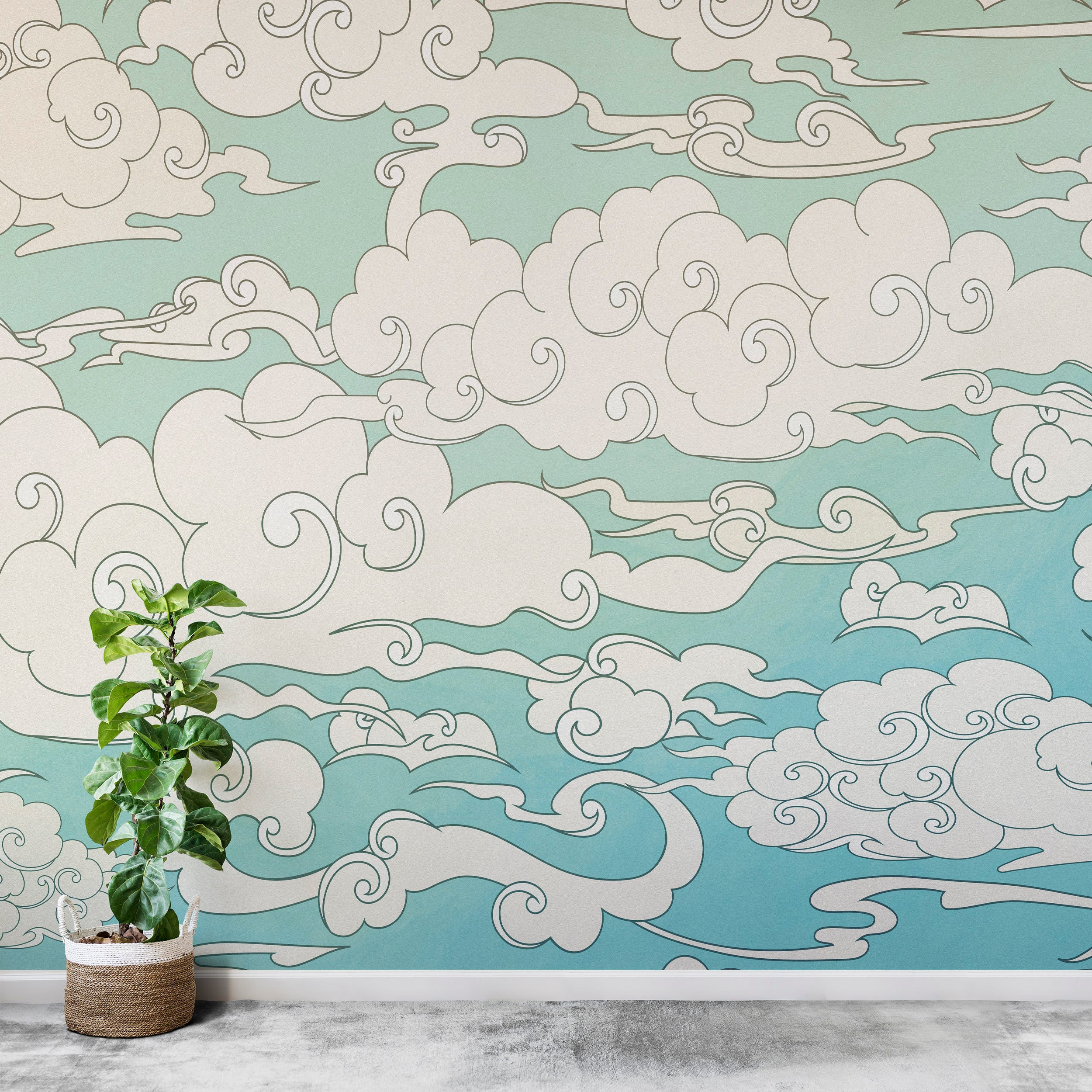 Traditional Japanese Clouds Art