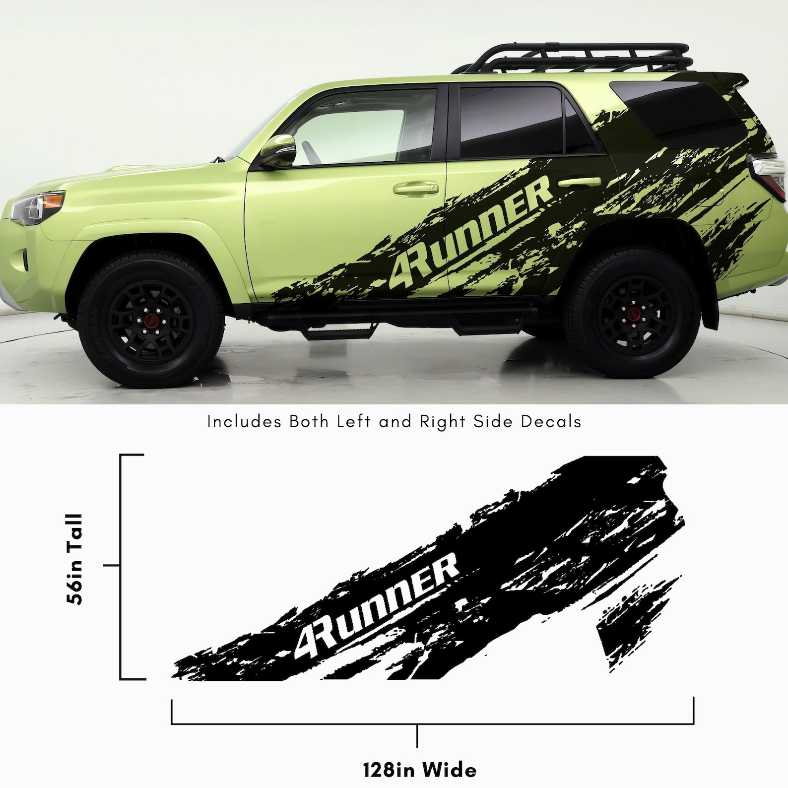 Mud Splash Vinyl Car Graphic Sticker for 4runner. Set of 2. 4 Runner ...