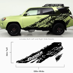 Mud Splash Vinyl Car Graphic Sticker for 4runner. Set of 2. 4 Runner ...