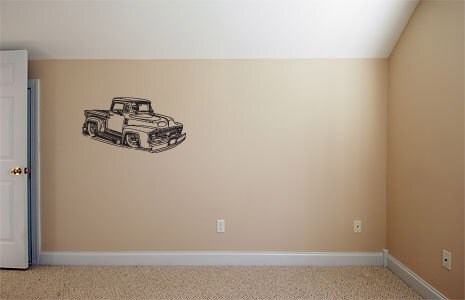 Vinyl Wall Decal Sticker Hot Rod Truck - Etsy