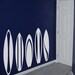Surfboards on Beach Theme Vinyl Wall Decal Sticker. Set of 5 - Etsy