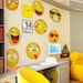 12 Large Emoticon Smiling Faces Wall Graphic Decal Sticker. - Etsy