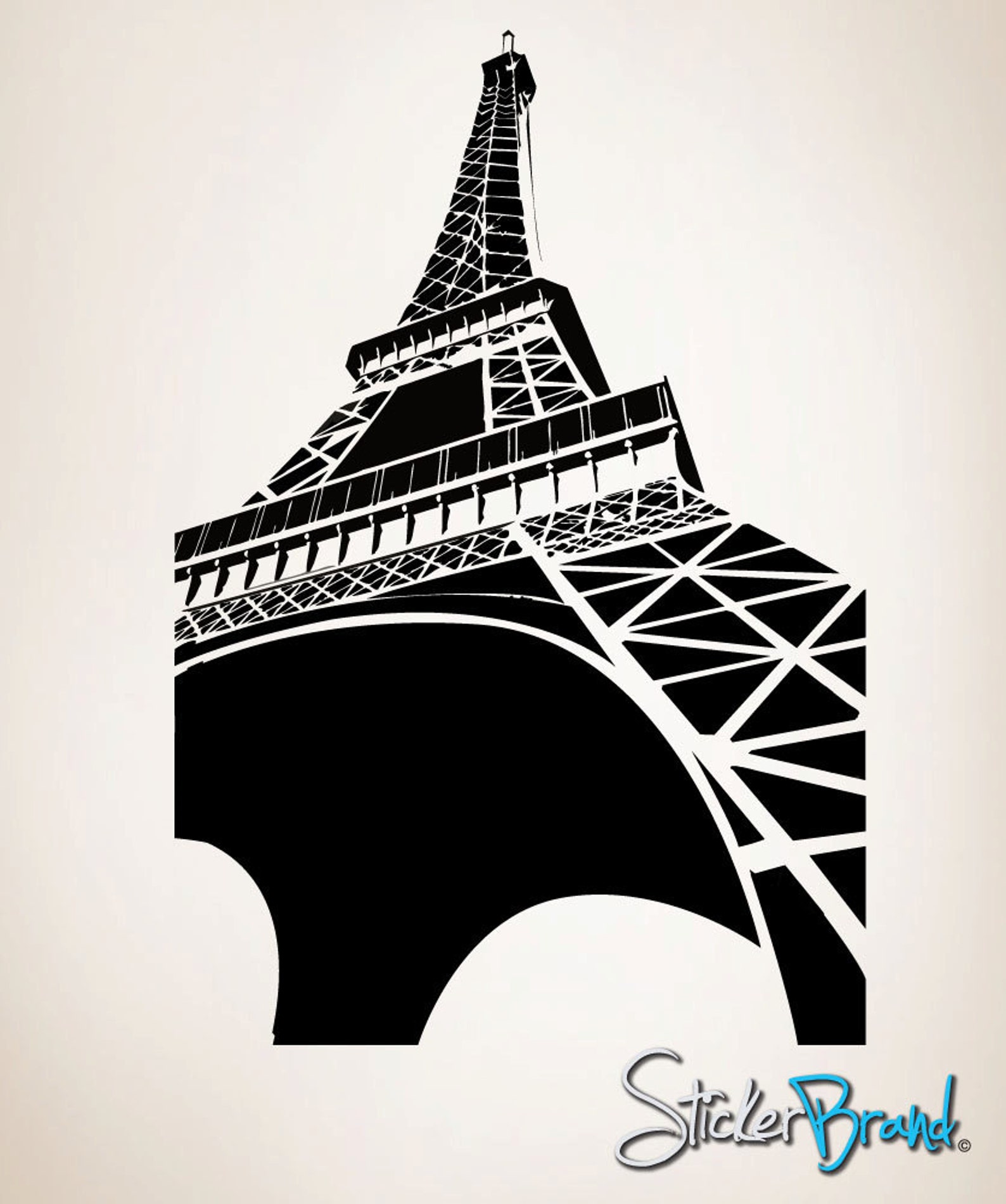 Vinyl Wall Decal Sticker Eiffel Tower Item Osmg102s - Etsy