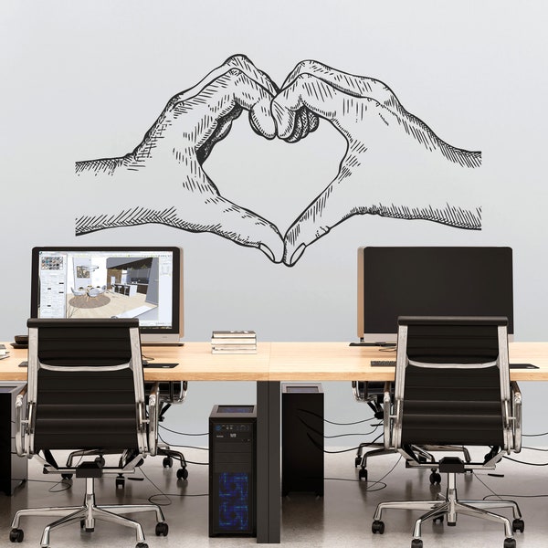 Heart Wall Decal - Etsy