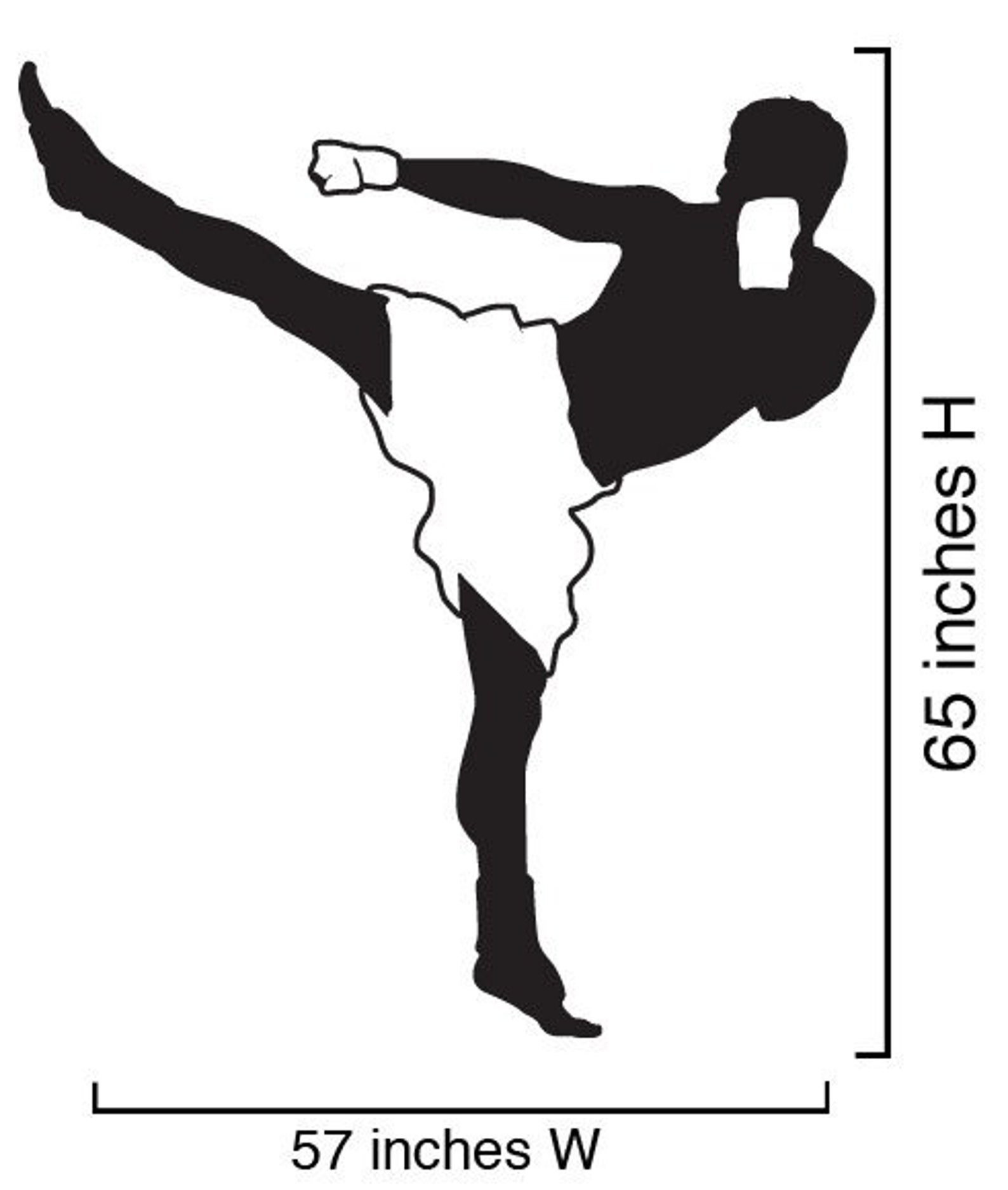 Vinyl Wall Decal Sticker Kick Boxer Kick 303 - Etsy