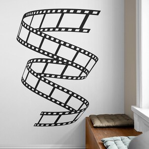 Movie Theatre Theme Room Decor. Film Strip Vinyl Wall Decal Sticker ...