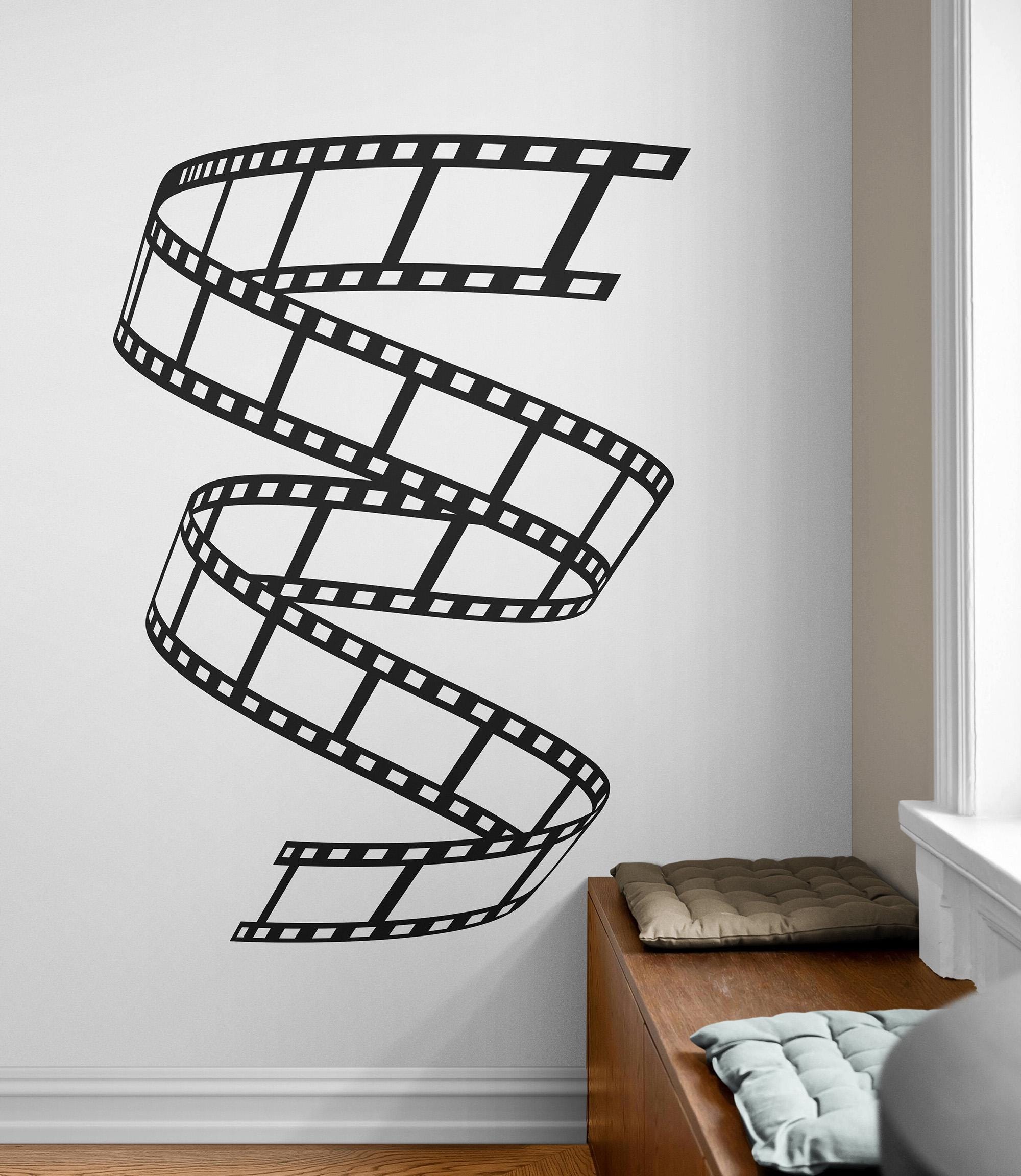 Movie Theatre Theme Room Decor. Film Strip Vinyl Wall Decal Sticker ...