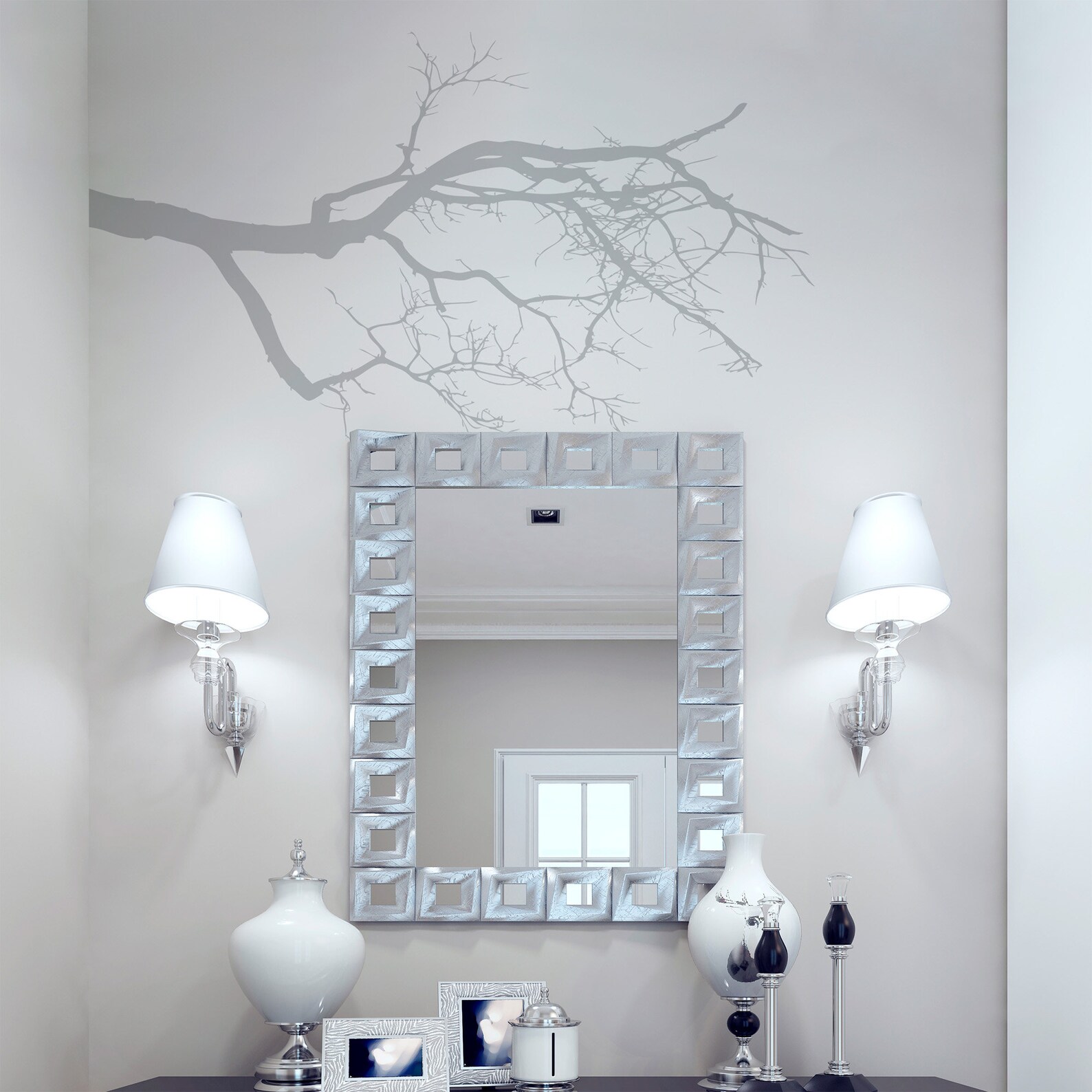 Tree Top Branches Vinyl Wall Decal Sticker for Your Bedroom Wall Decor ...