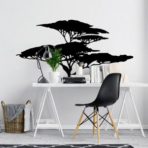 African Tree Vinyl Wall Decal Sticker - Nature-inspired Wall Decor ...