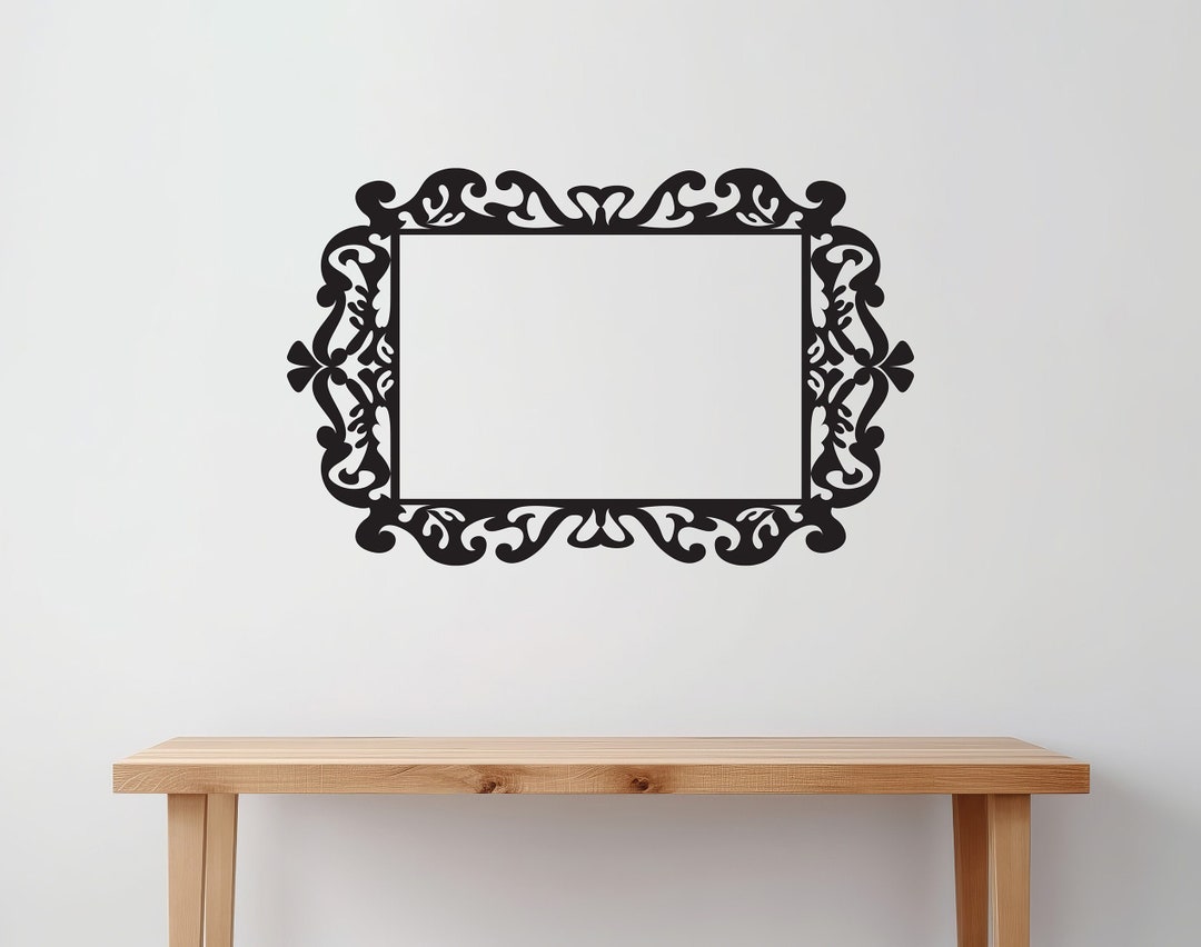 Picture Frame Wall Decal Sticker. Frame Accessory. Border Around ...