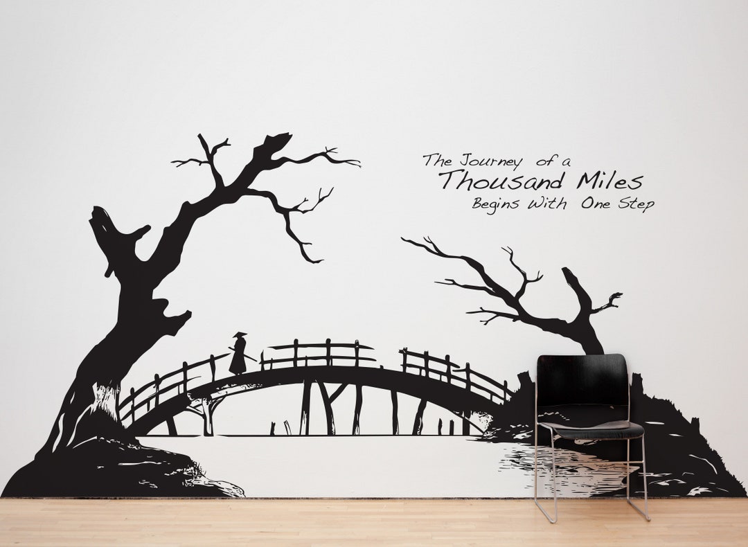 Japanese Samurai Wall Decal Sticker. Motivational Quote Wall Decal. the ...