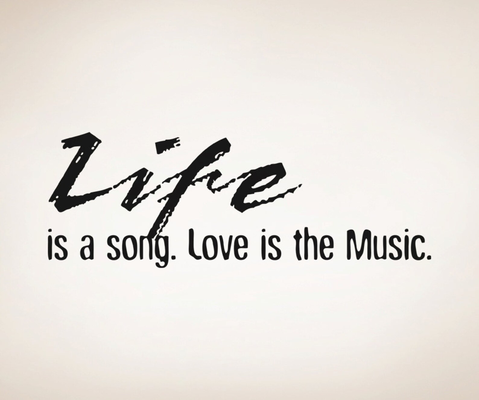 Vinyl Wall Decal Sticker Life is a Song Osaa1267s - Etsy
