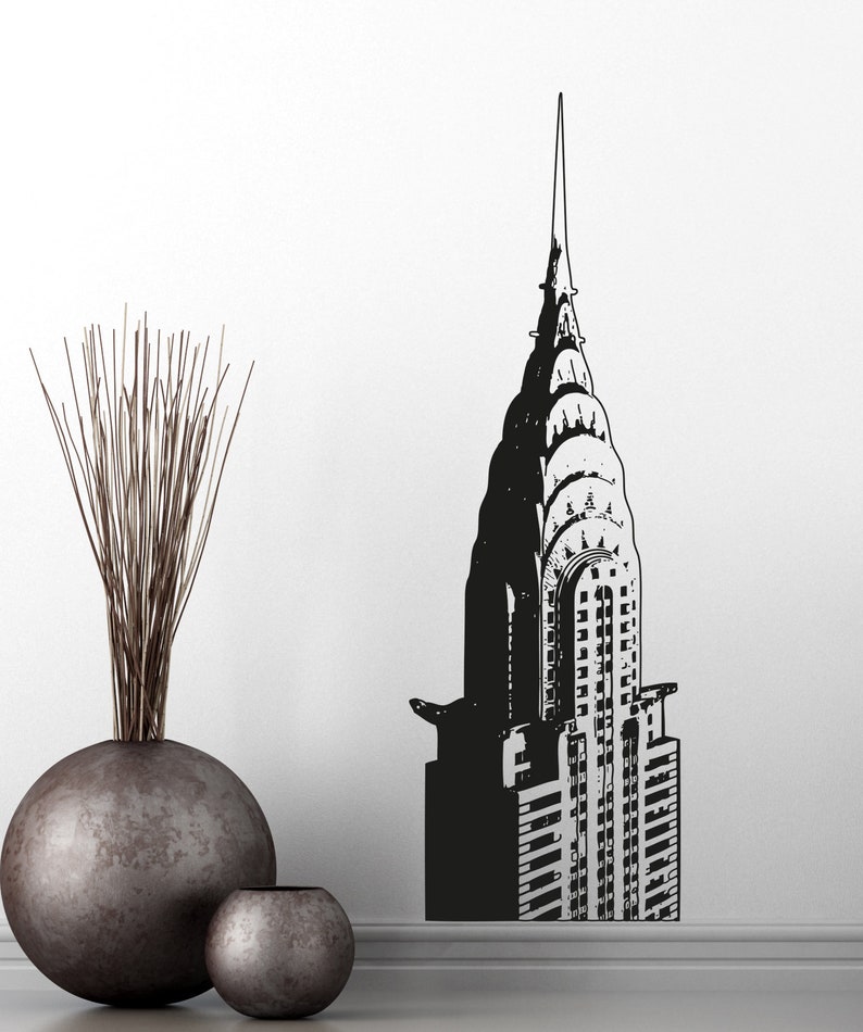 Chrysler Building NYC New York City Vinyl Wall Decal Sticker. | Etsy