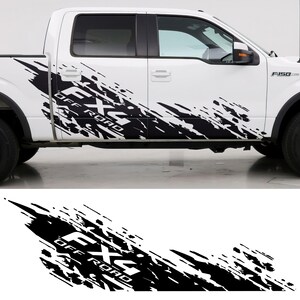 Mud Splash Side Rocker Panel Car Graphic Sticker. Set of 2. Truck Side ...