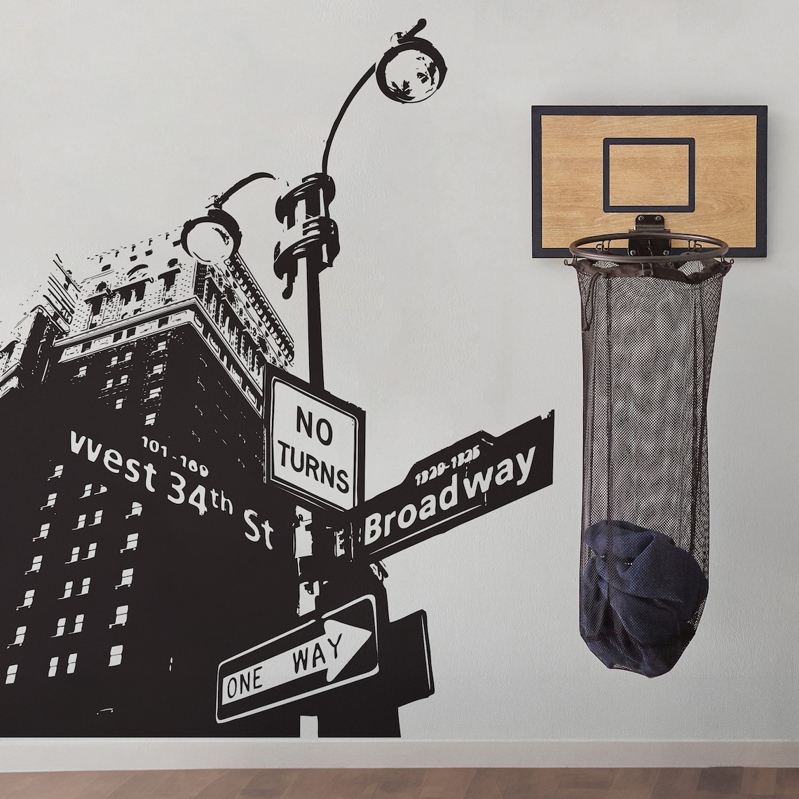 New York City Street Sign Wall Decal Sticker. NYC, New York Urban Theme ...