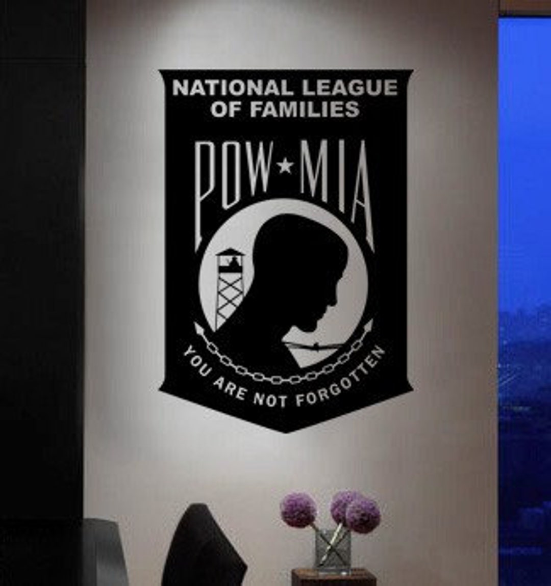 POW MIA Military Vinyl Wall Decal Sticker. 17A - Etsy
