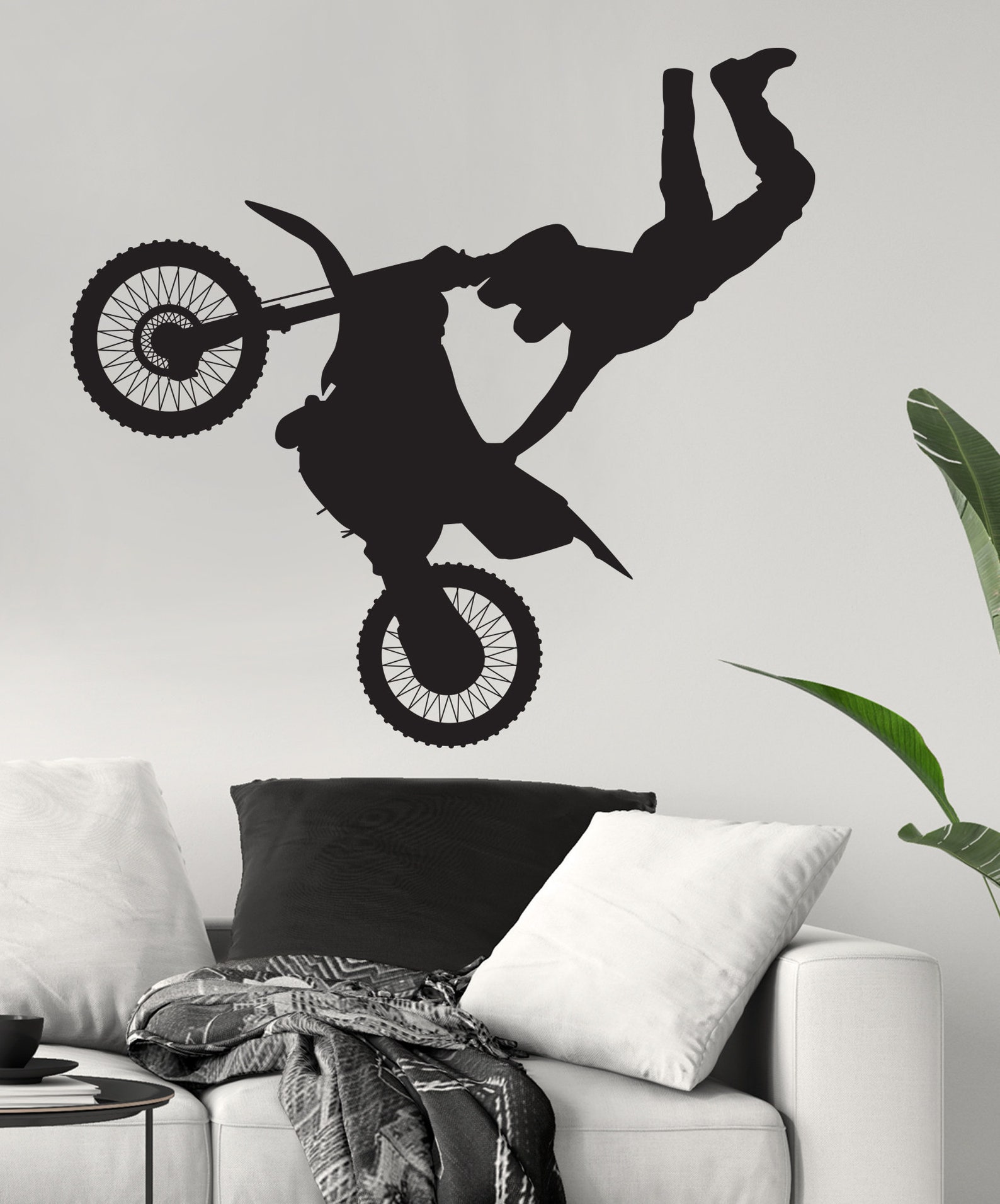 Extreme Motocross Bike Flip Wall Decal. Dirt Bike Xtreme - Etsy