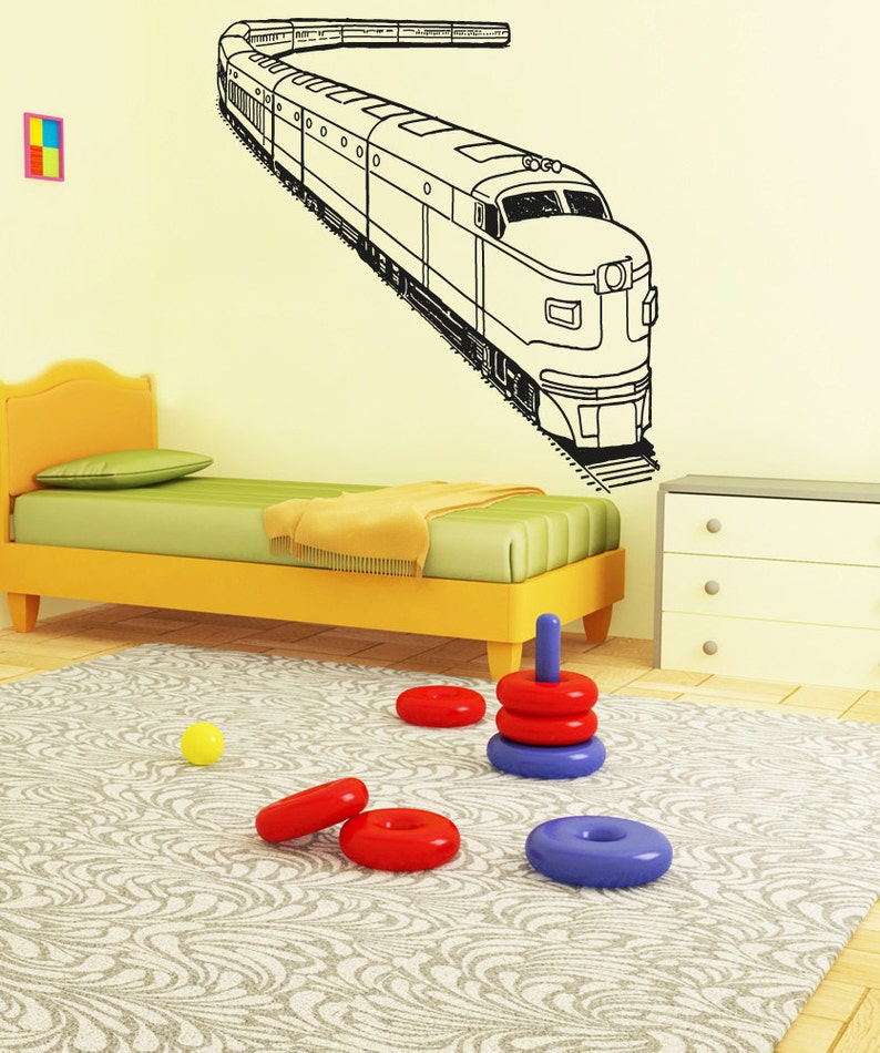 Vinyl Wall Decal Sticker Passenger Train Osaa214s - Etsy