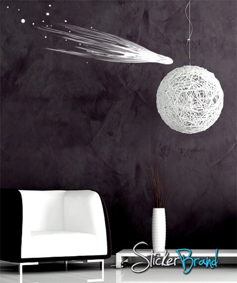 Space Comet Wall Decal. Meteoroid Wall Decal Sticker. Shooting - Etsy