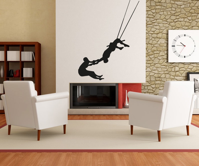 Vinyl Wall Decal Sticker Trapeze Act OSAA1189B - Etsy