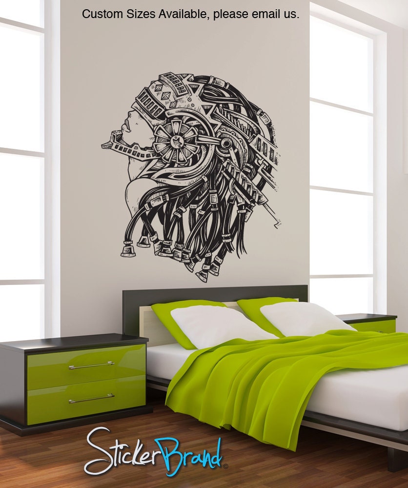 Vinyl Wall Decal Sticker Sci Fi Futuristic Fantasy Girl 853B - Etsy